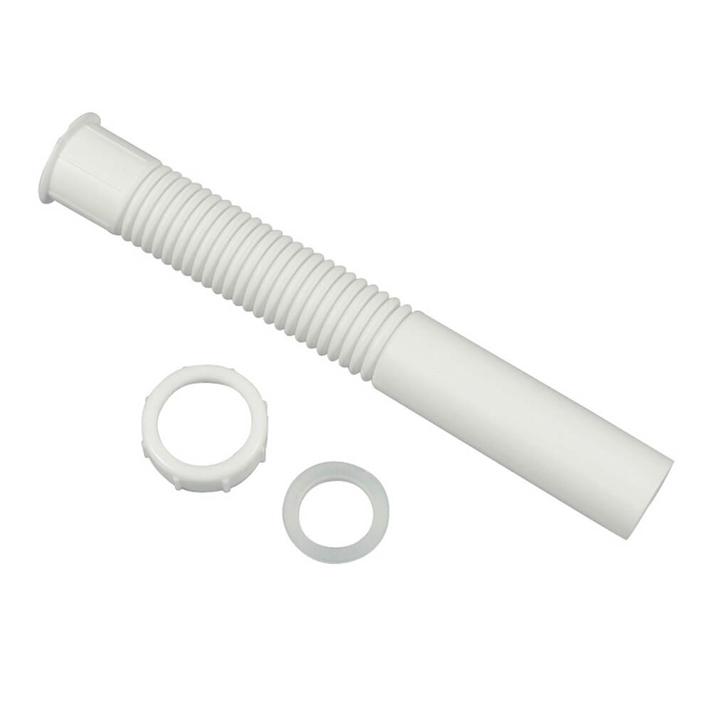 1-1/2 in. X 12 in. Flexible Tailpiece Extension in White - Danco