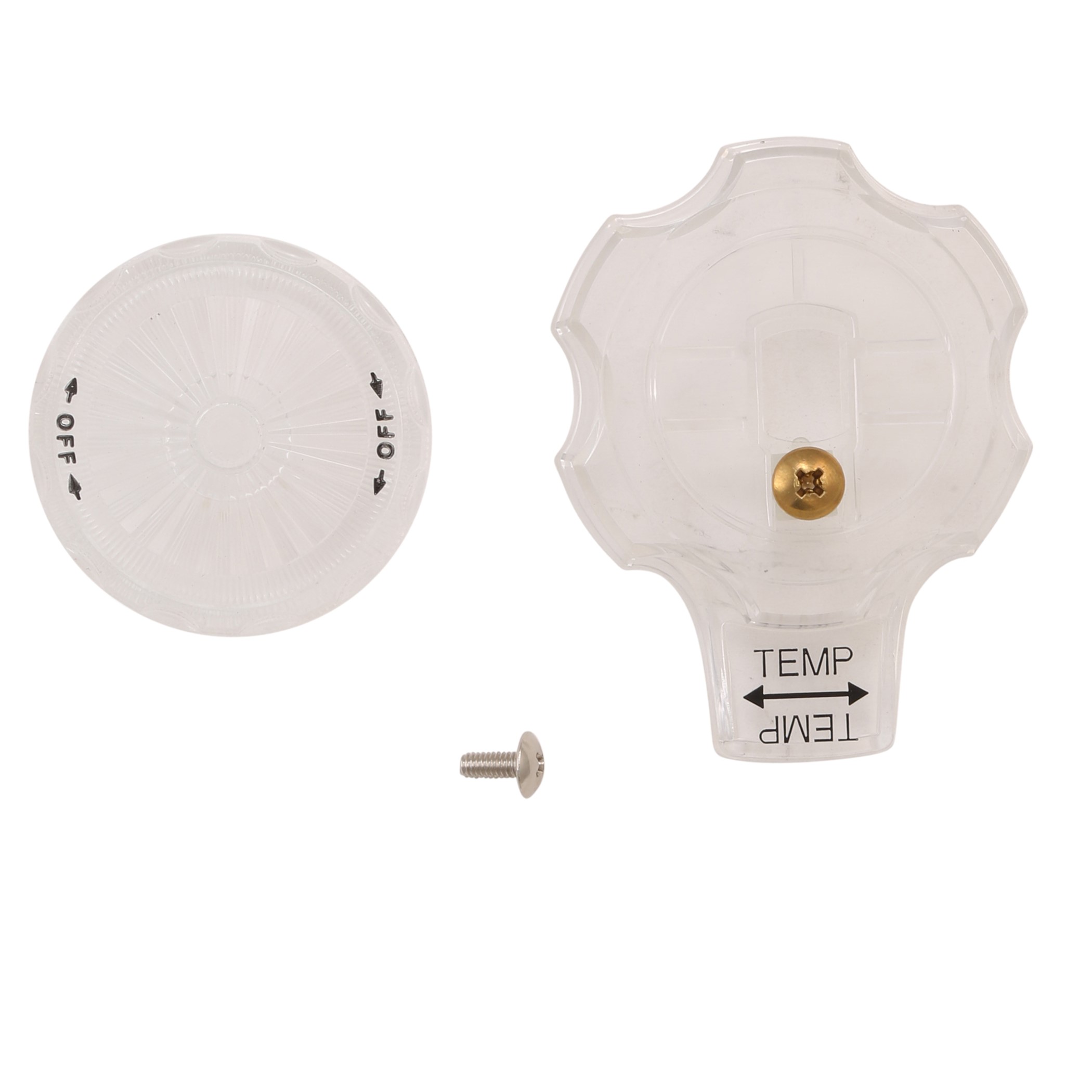 Volume Control Knob Faucet Handle for Mixet Faucets in Clear - Danco