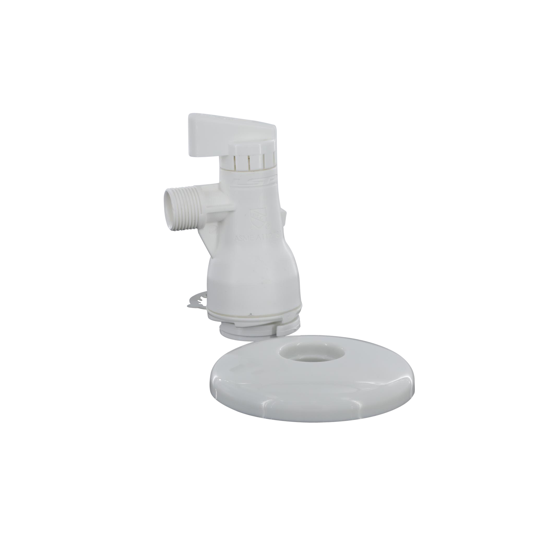 Push-On Quarter Turn Angle Stop Valve - Danco