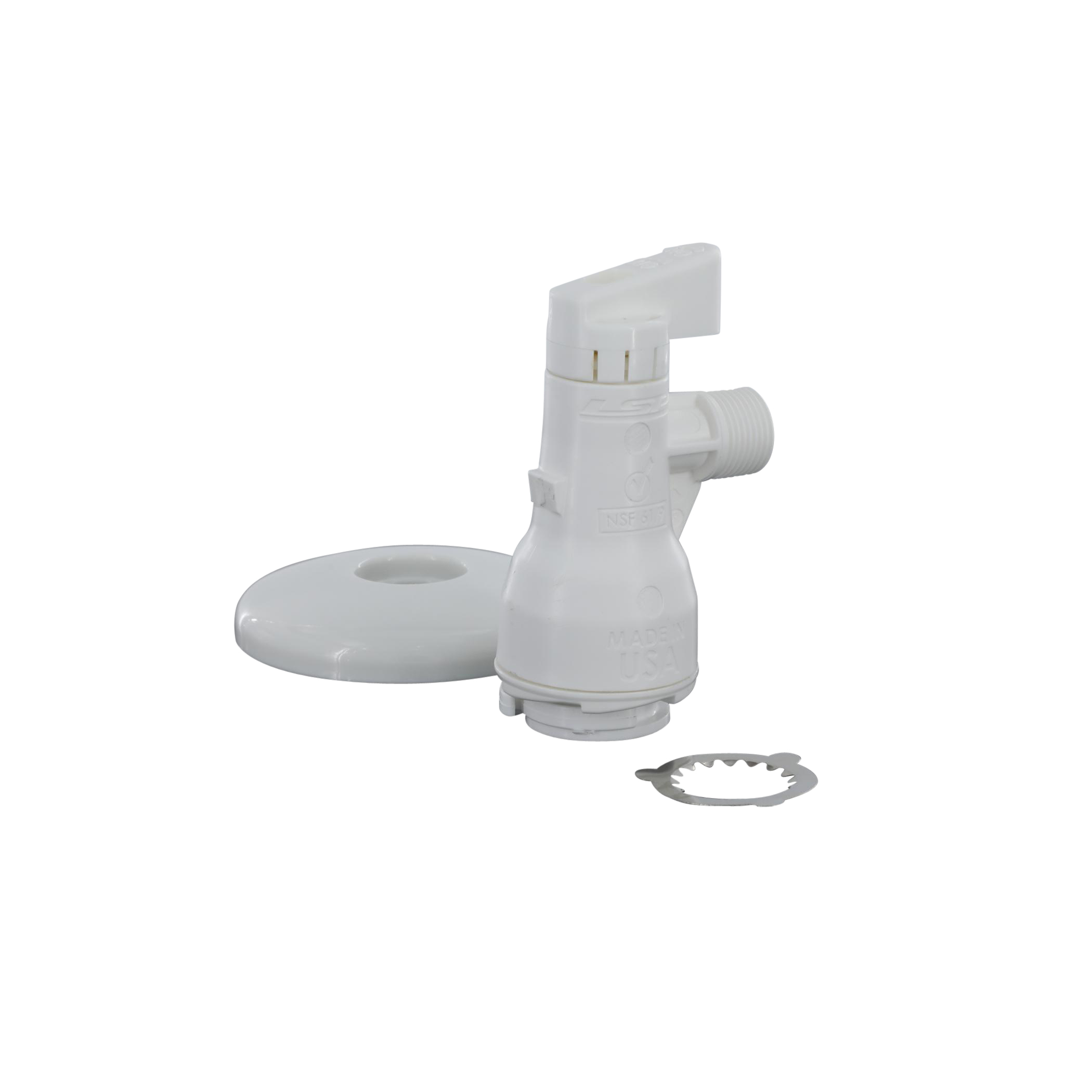 Push-On Quarter Turn Angle Stop Valve - Danco