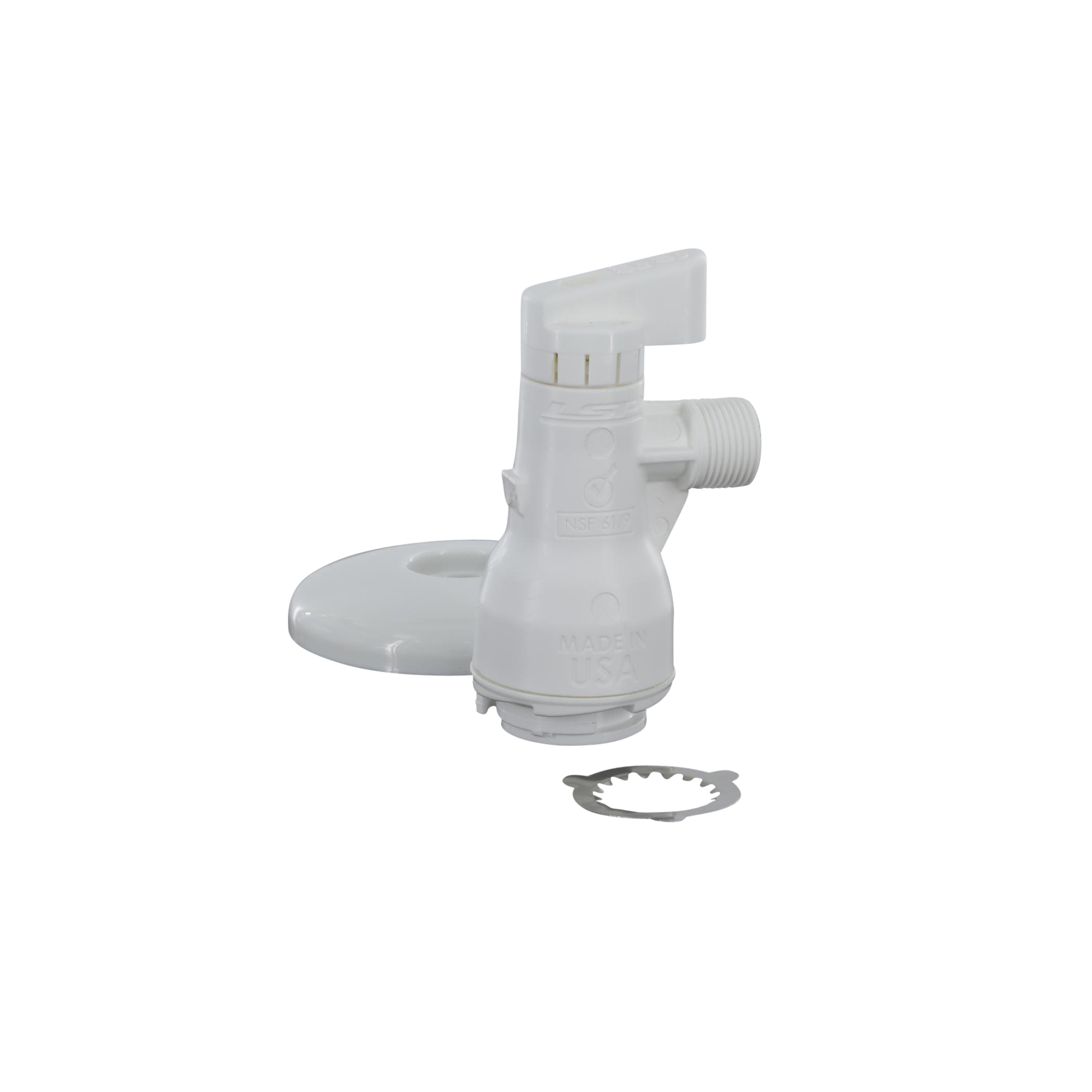 Push-On Quarter Turn Angle Stop Valve - Danco