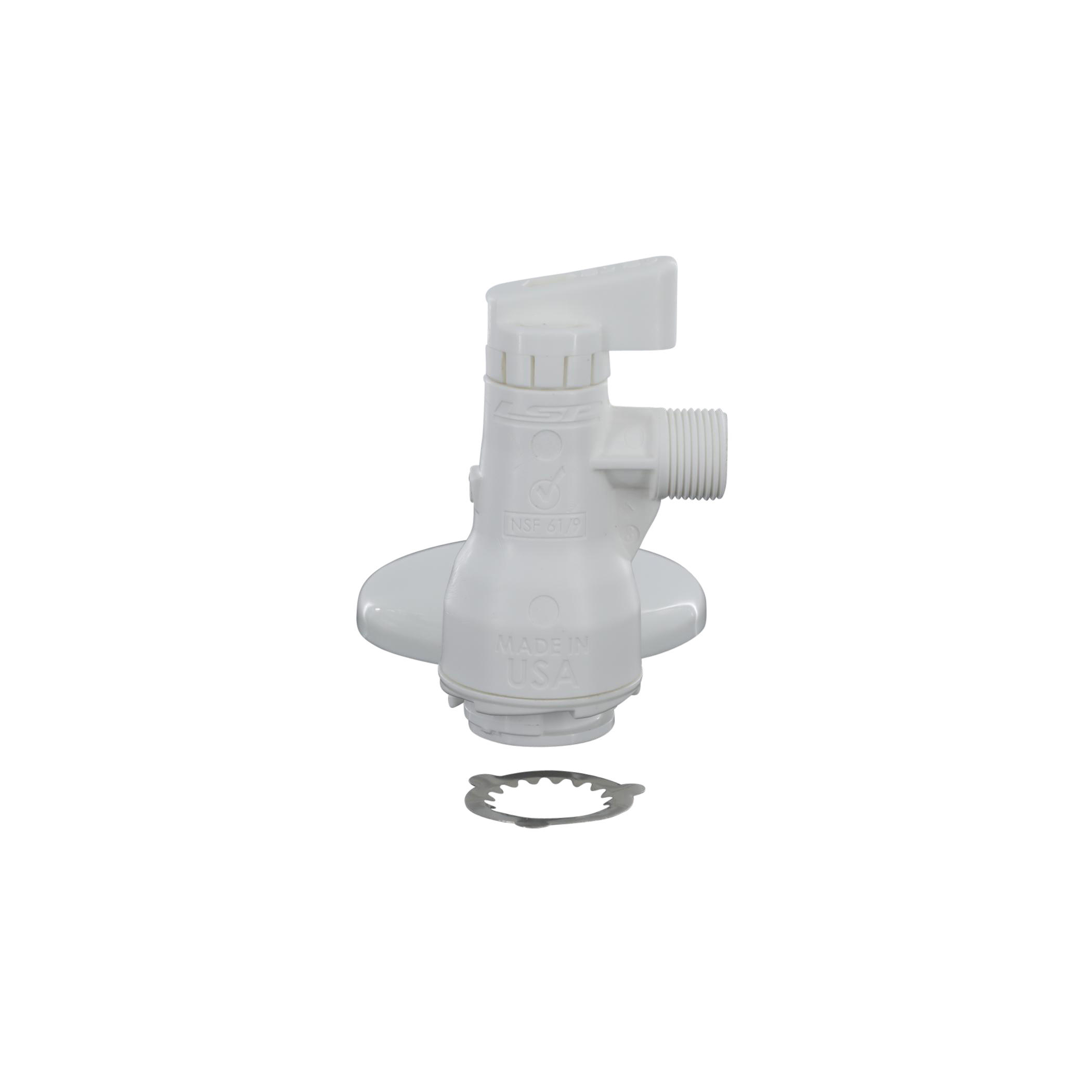 Push-On Quarter Turn Angle Stop Valve - Danco